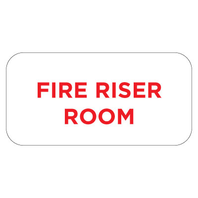 Fire Riser Room Sign - ProFillment