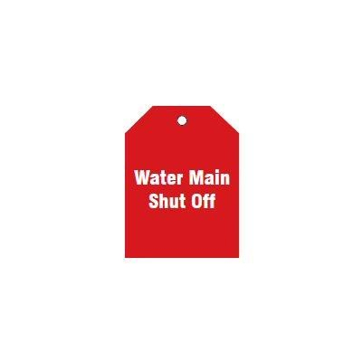 Hang Tag : Water Main Shut Off - ProFillment
