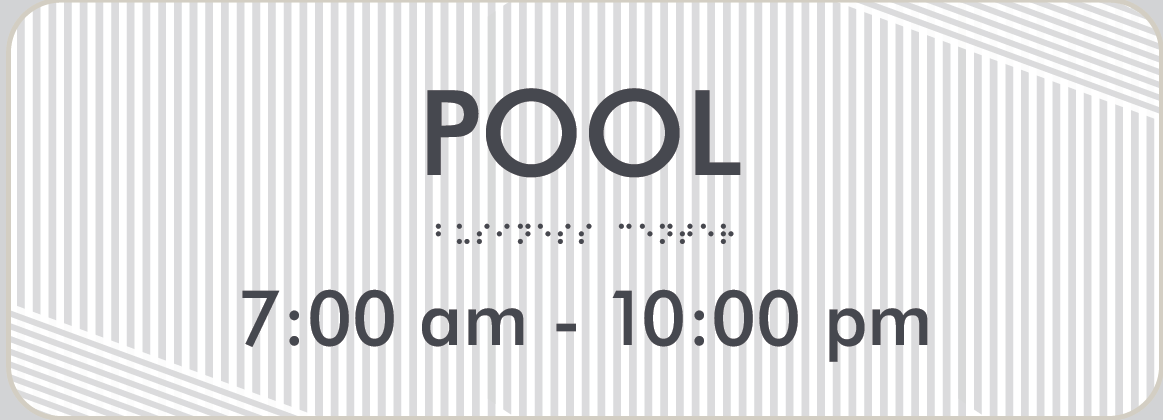 Pool Hours Sign - ProFillment