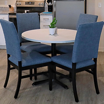 40" Round Table with black base Top - ProFillment