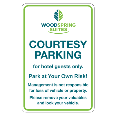 Courtesy Parking Sign - ProFillment